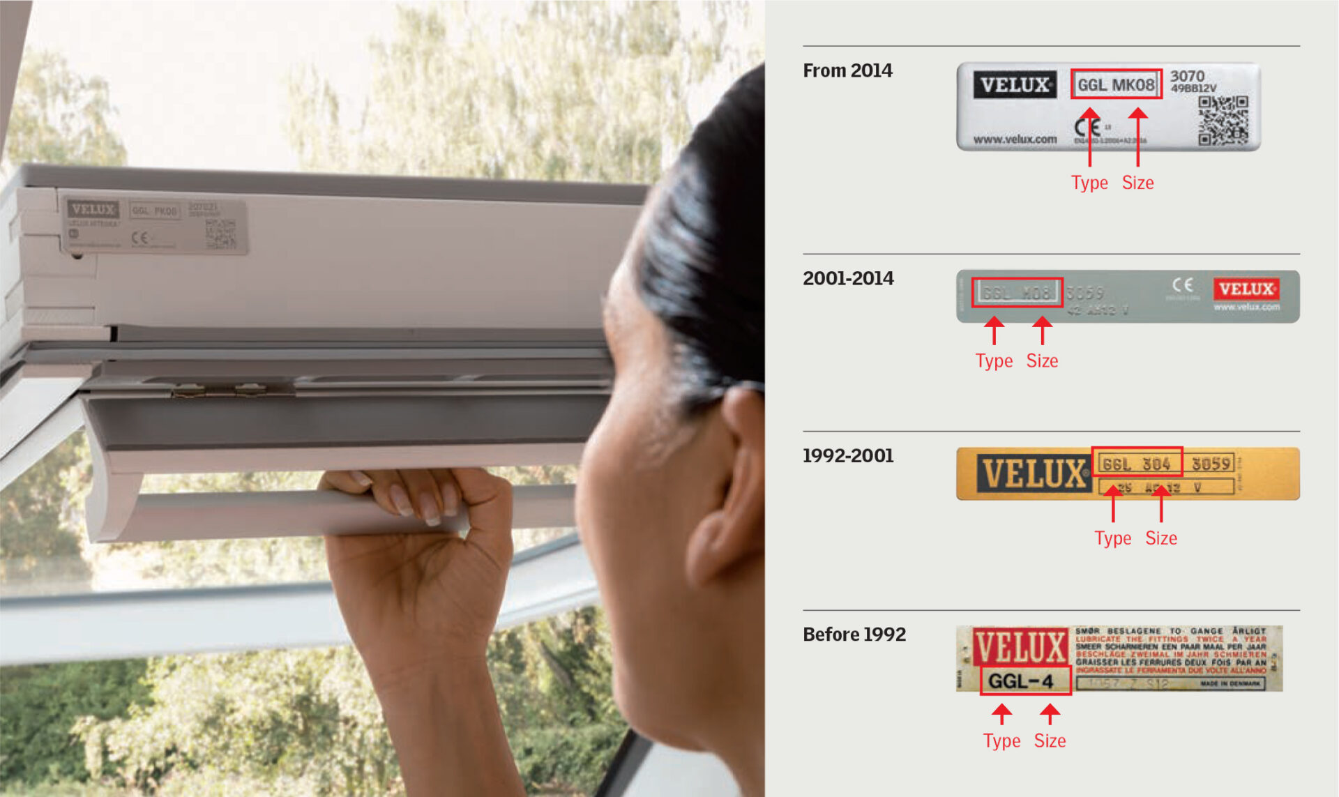 How to Locate a VELUX Roof Window Type, Code & Size - ERoofing