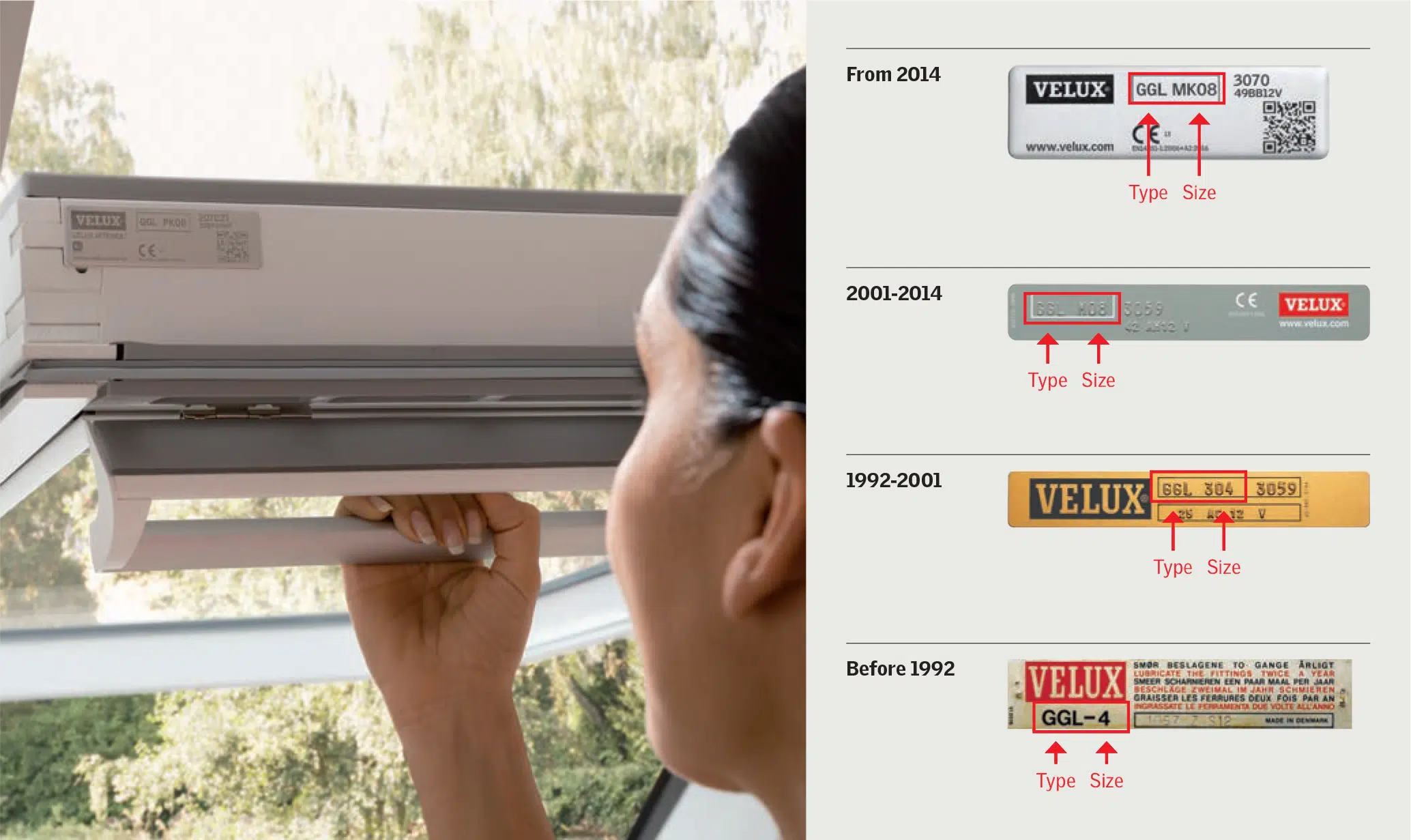 How to Locate a VELUX Roof Window Type, Code & Size - ERoofing