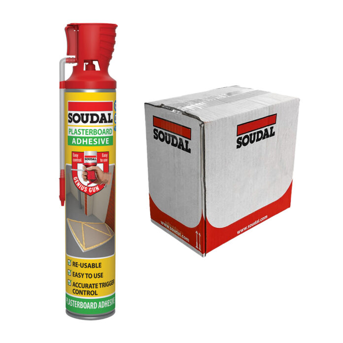 Soudal Genius Gun Plasterboard Adhesive - 750ml (Box of 12) - ERoofing