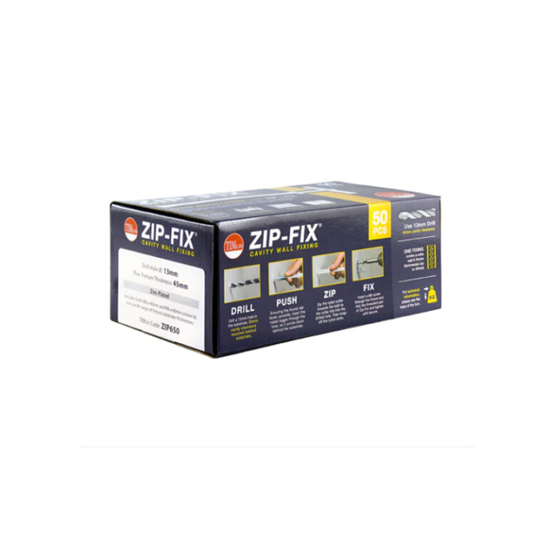 Timco M6 Zip-Fix Cavity Wall Fixing - 50 Pieces - ERoofing