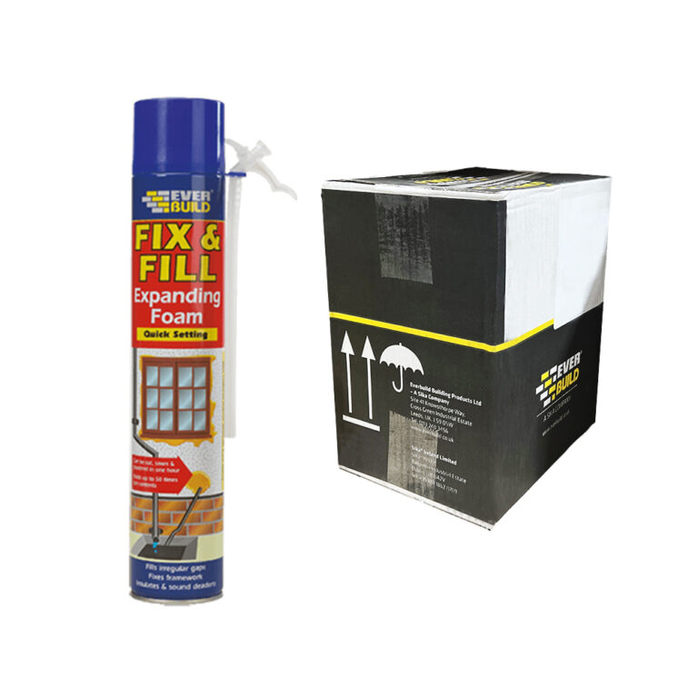 Everbuild Fix & Fill Expanding Foam – 750ml (Box of 12) - ERoofing