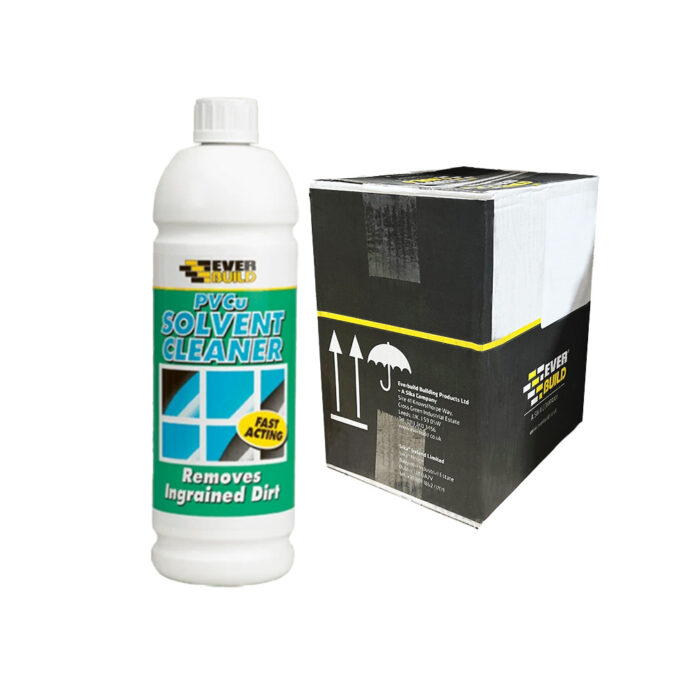 Everbuild PVCu Solvent Cleaner – 1 Litre (Box of 12) - ERoofing
