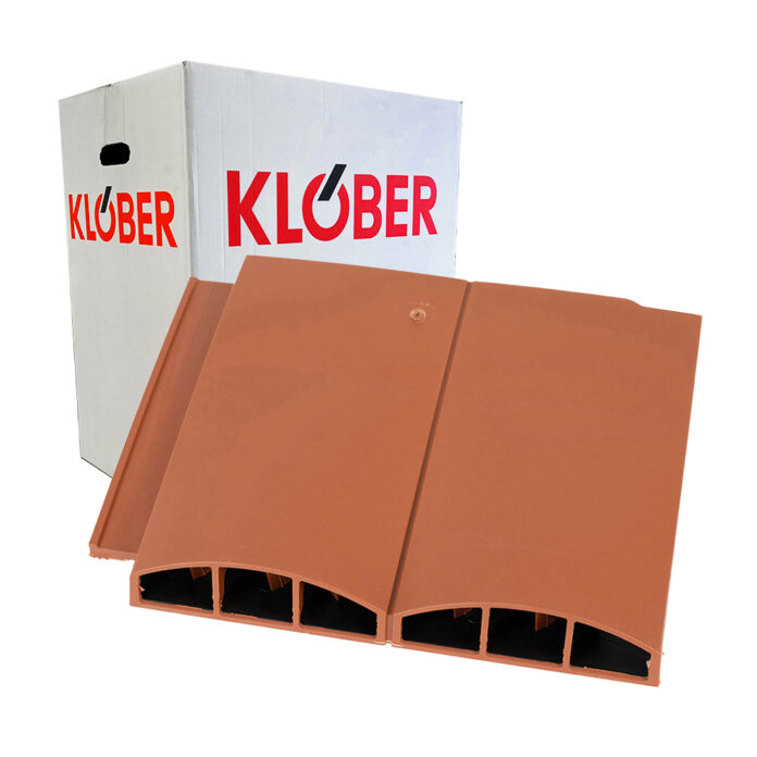 Klober Profile-Line Twin Plain Tile Vent - Terracotta KG9861-0152 (Box ...