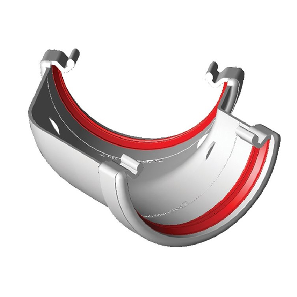 Freeflow Round 112mm Gutter System 135° - White - ERoofing