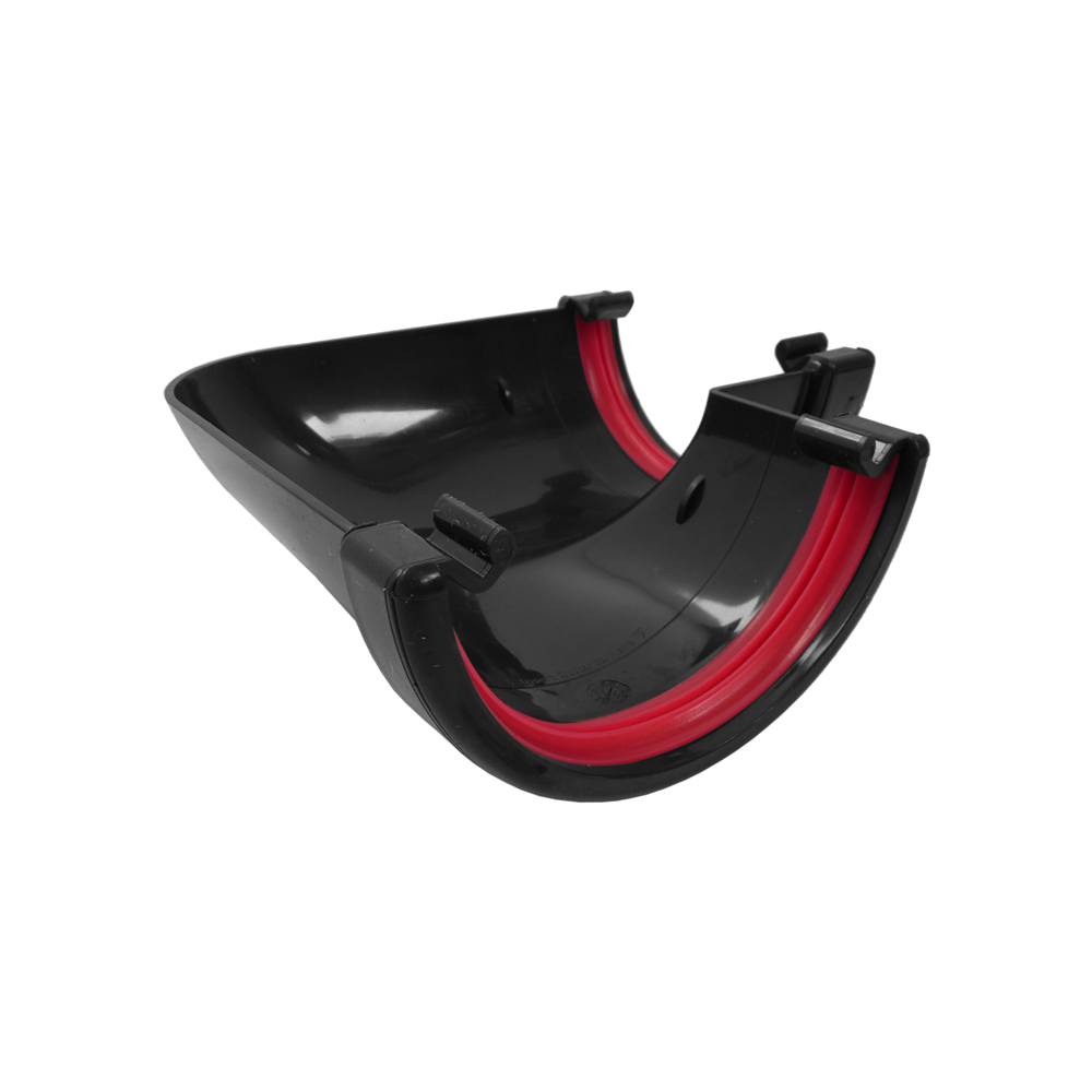 Freeflow 112mm Round Gutter System 90° Gutter Angle - Black - ERoofing