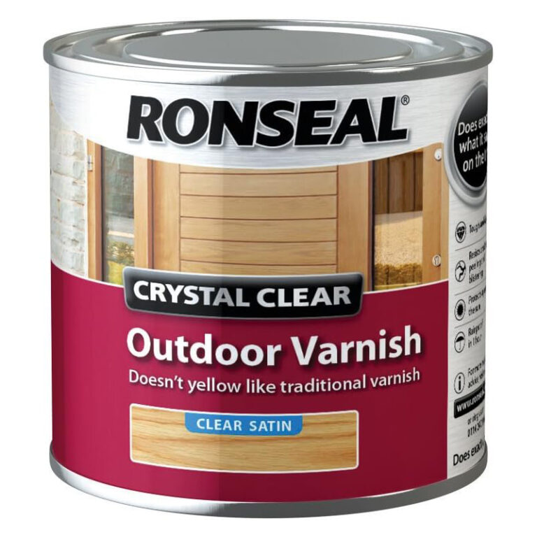 Ronseal Crystal Clear Outdoor Varnish - Satin 250ml - ERoofing