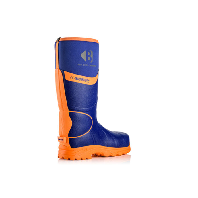 Buckbootz Neoprene Rubber Safety Wellington Boot with Ankle Protection ...