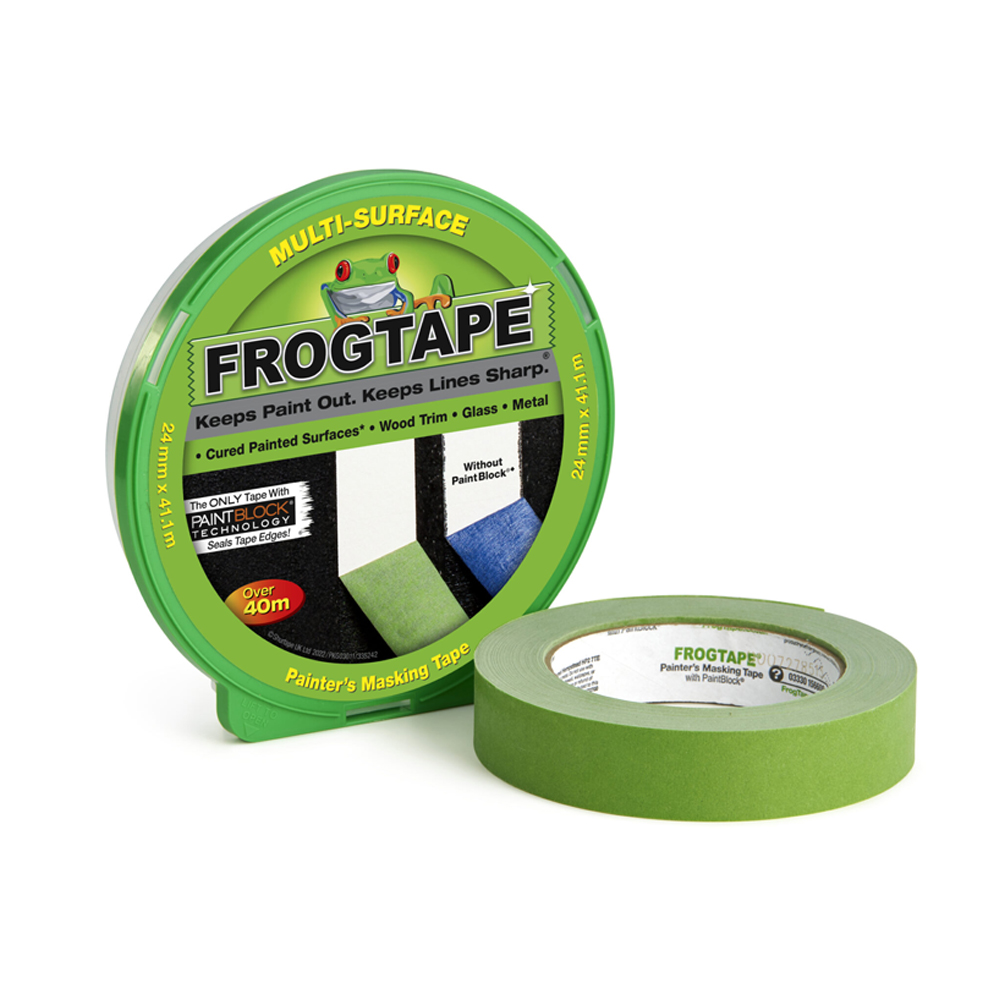 FrogTape® Multi-Surface Masking Tape - Green 24mm x 41.1m - ERoofing