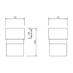 FloPlast Square to Round Downpipe Adaptor - White - ERoofing
