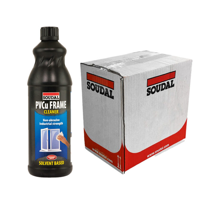 Soudal PVCu Solvent Frame Cleaner - 1L (Box of 12) - ERoofing