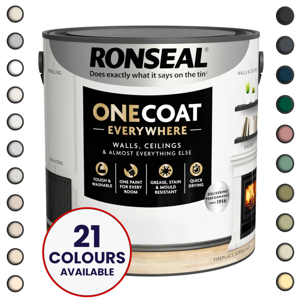 Ronseal One Coat Everywhere Quick Dry Matt Paint 2.5L | ERoofing
