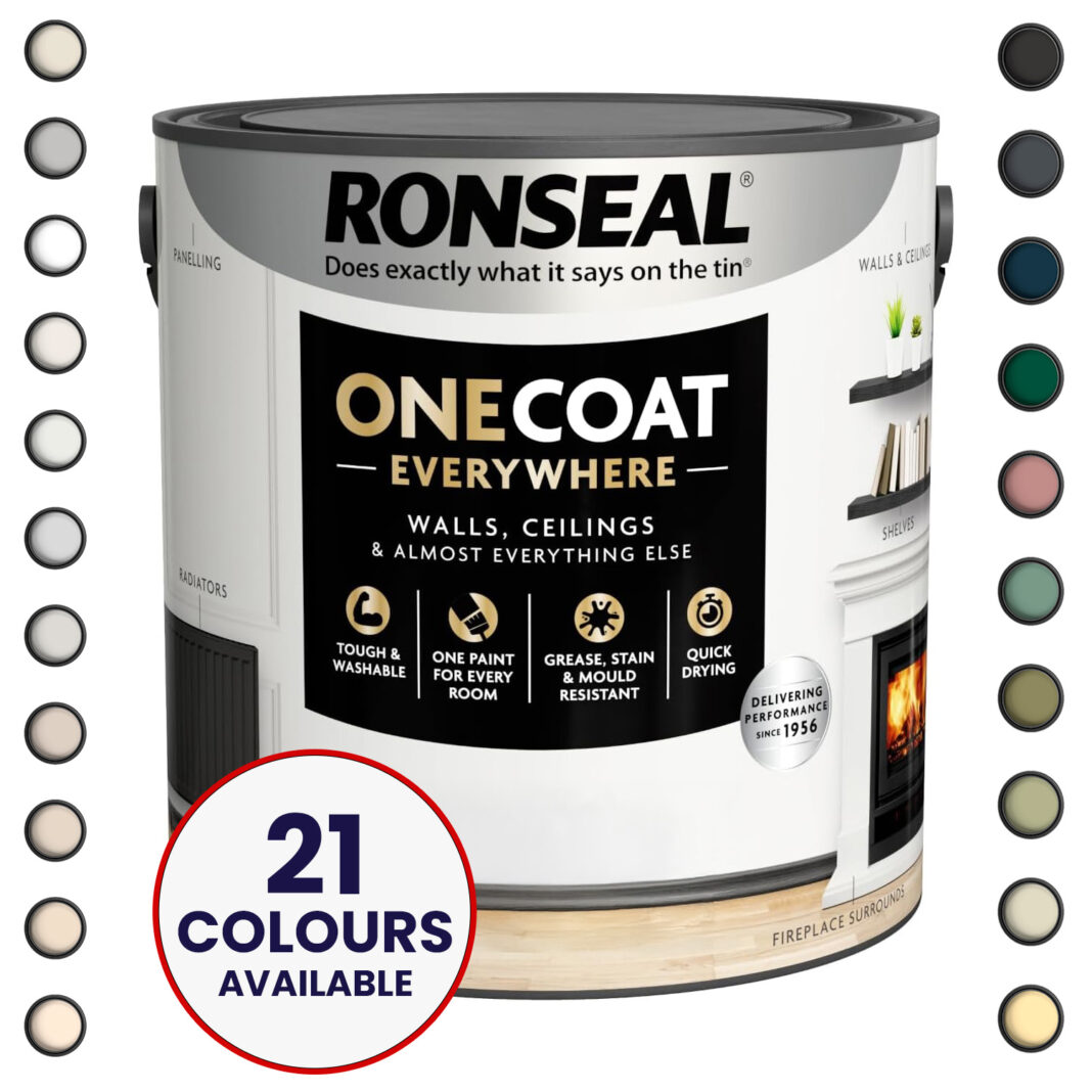 Ronseal One Coat Everywhere Quick Dry Matt Paint 2.5L | ERoofing